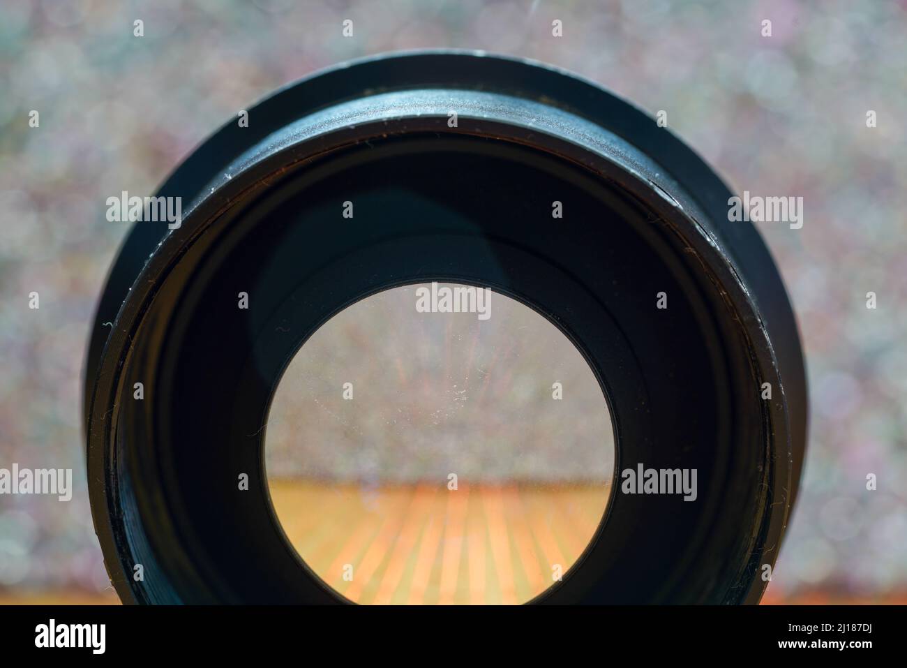 Disassemble the lens from the camera and clean parts of it Stock Photo ...