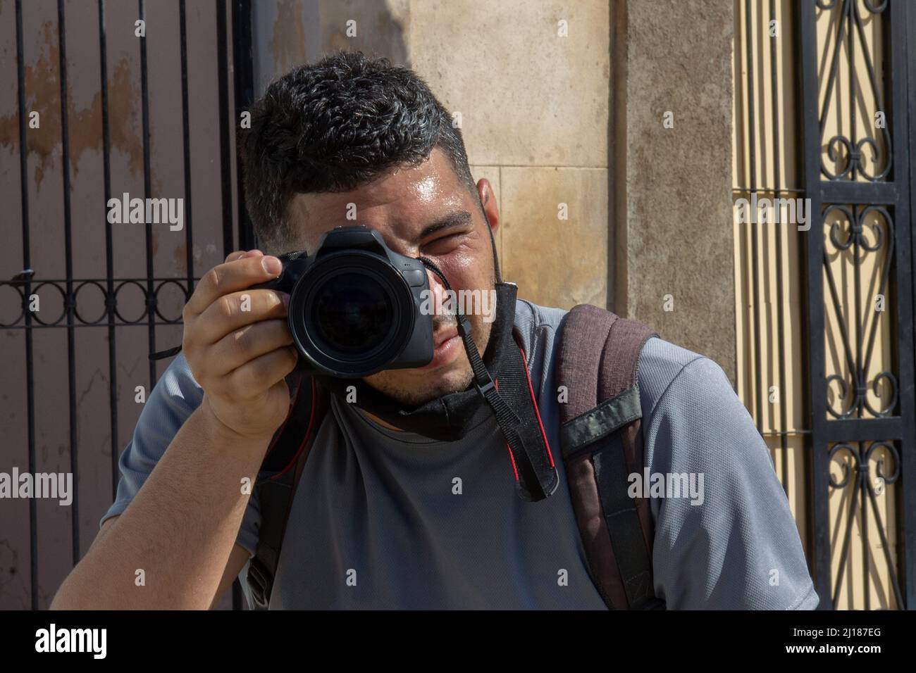 a photo of photographer doing a photo Stock Photo - Alamy