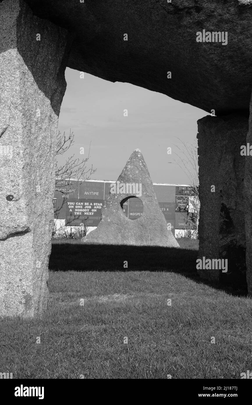 Ed Prynn's Standing Stones St Merryn Cornwall England UK Black & White ...