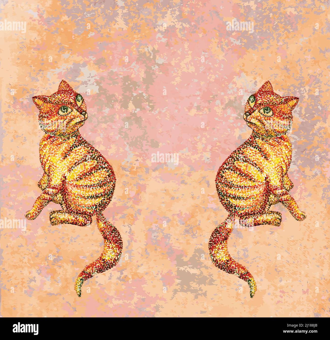 Pointillism background hi-res stock photography and images - Alamy