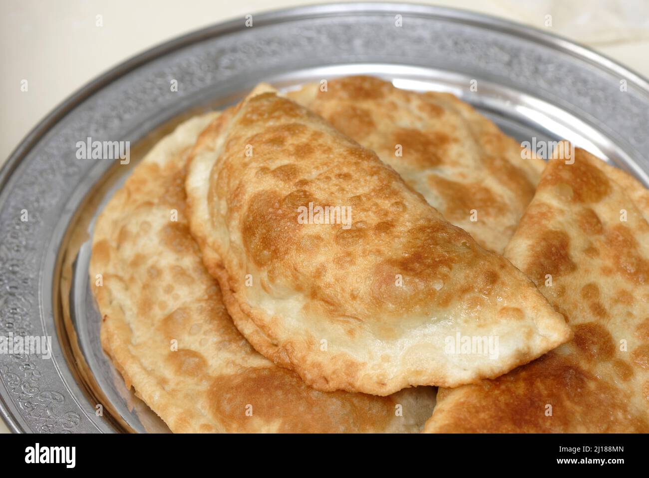 Deep fried dough pastry. Traditional Turkish breakfast food Stock Photo ...