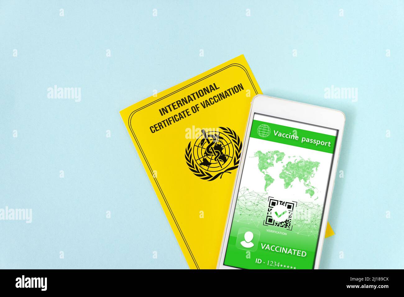 Document of international certificates of vaccination with Digital ...