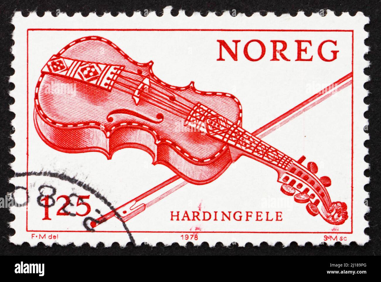 NORWAY - CIRCA 1978: a stamp printed in the Norway shows Norwegian ...