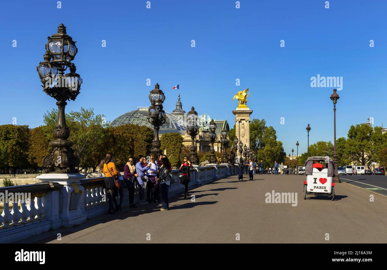 Alexander III Bridge in Paris Stock Photo - Alamy
