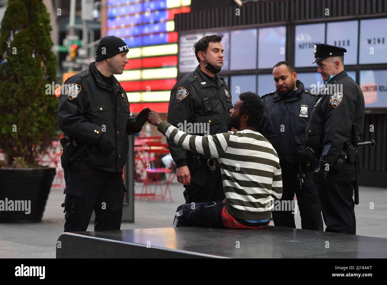Police officers respond to an Emotionally Disturbed Person (EDP) in ...