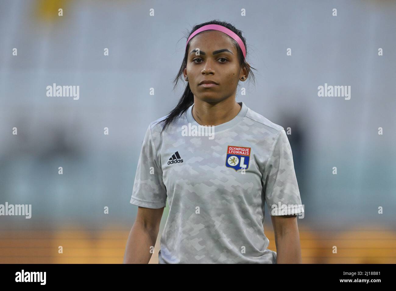 Turin, Italy. 23rd Mar, 2022. Perle Morroni (#5 Olympique Lyonnais ...