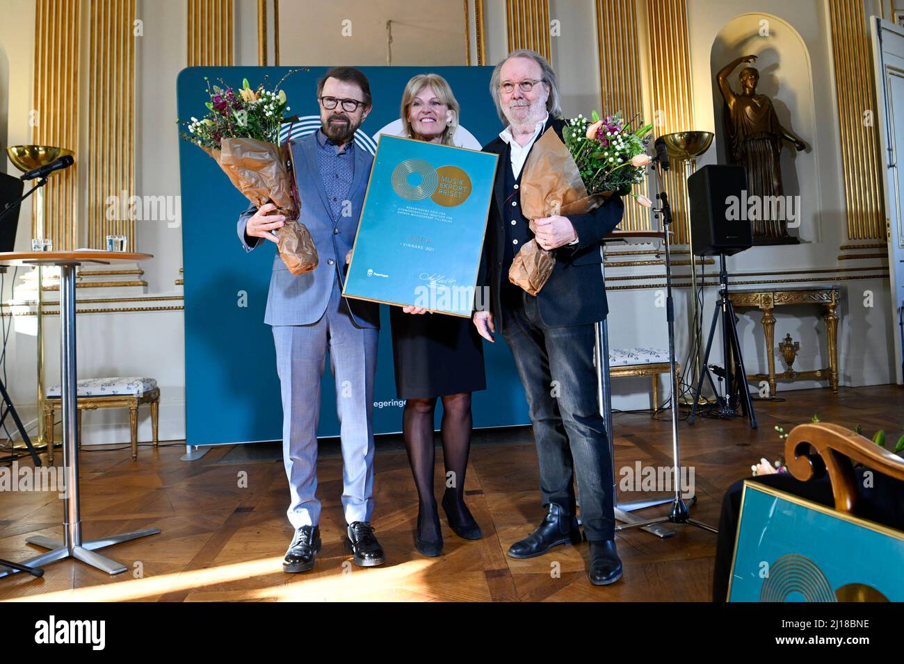 ABBA, represented by Björn Ulvaeus and Benny Andersson, will receive ...