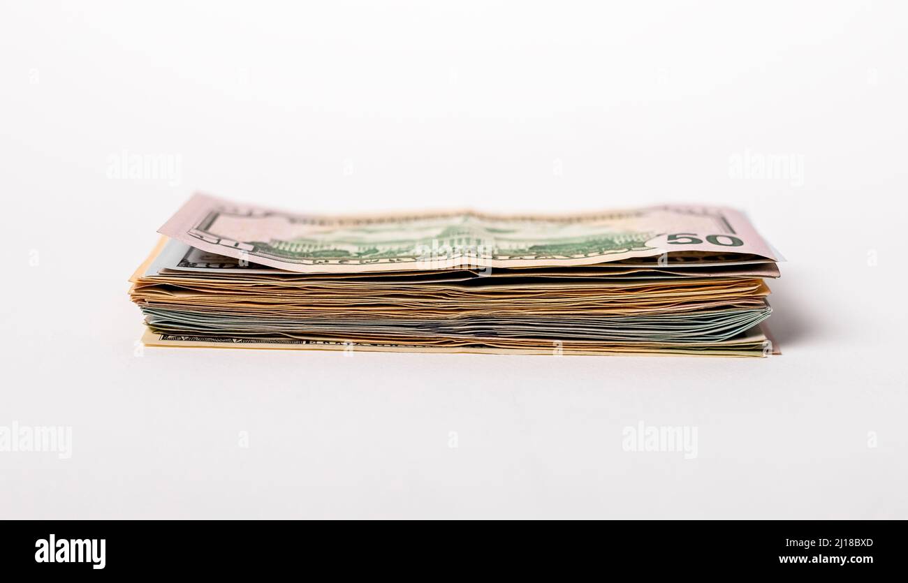 Hundred dollar bill stack hi-res stock photography and images - Alamy