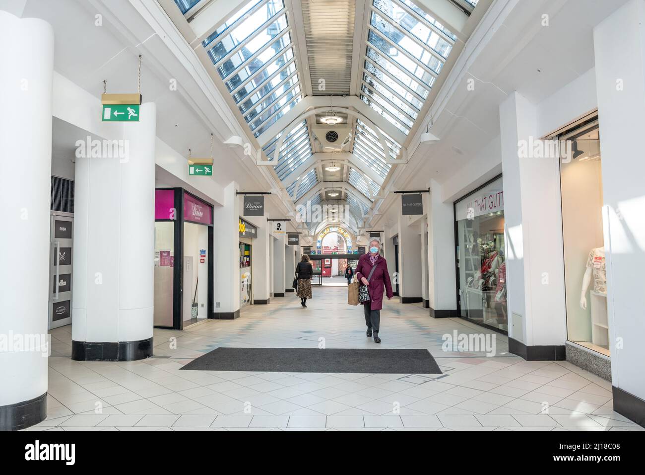 Horsham, February 25th 2022: Swan Walk Stock Photo - Alamy