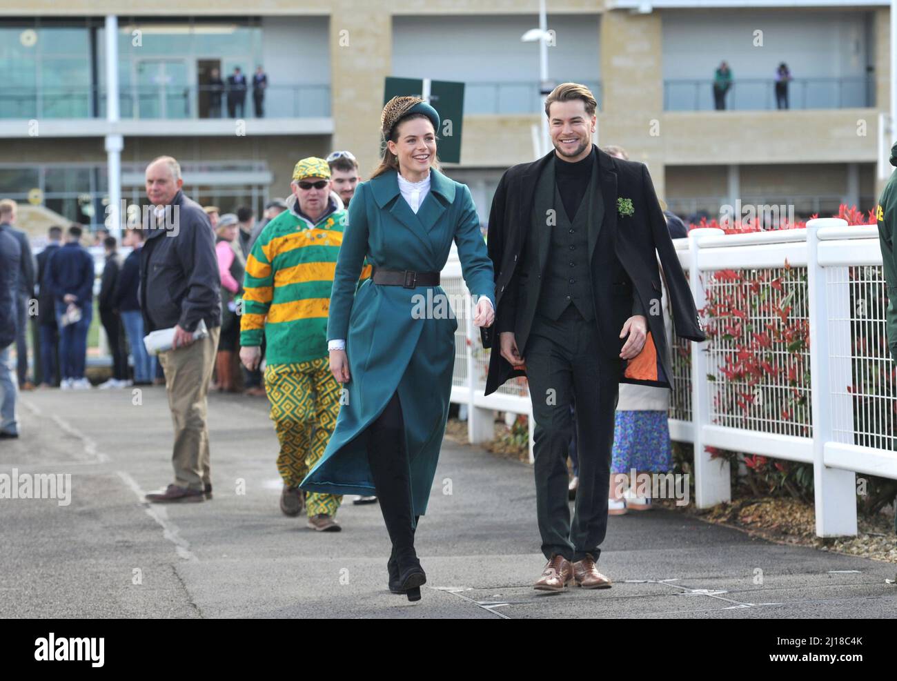 Love Island star turned ITV racing pundit Chris Hughes with model and ...
