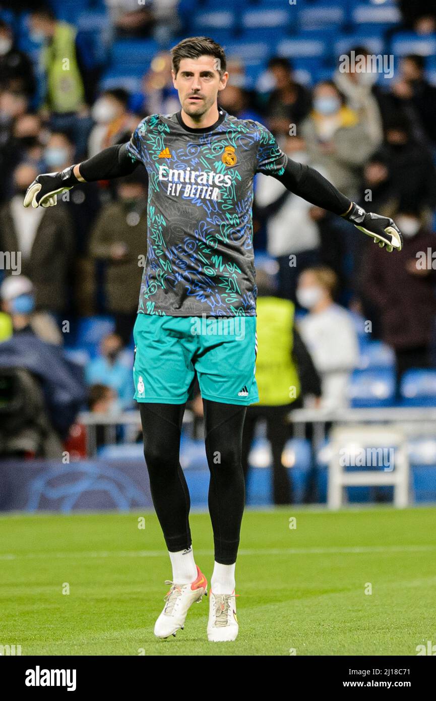 Madrid, Spain - March 09: Goalkeeper Thibaut Courtois of Real Madrid CF ...