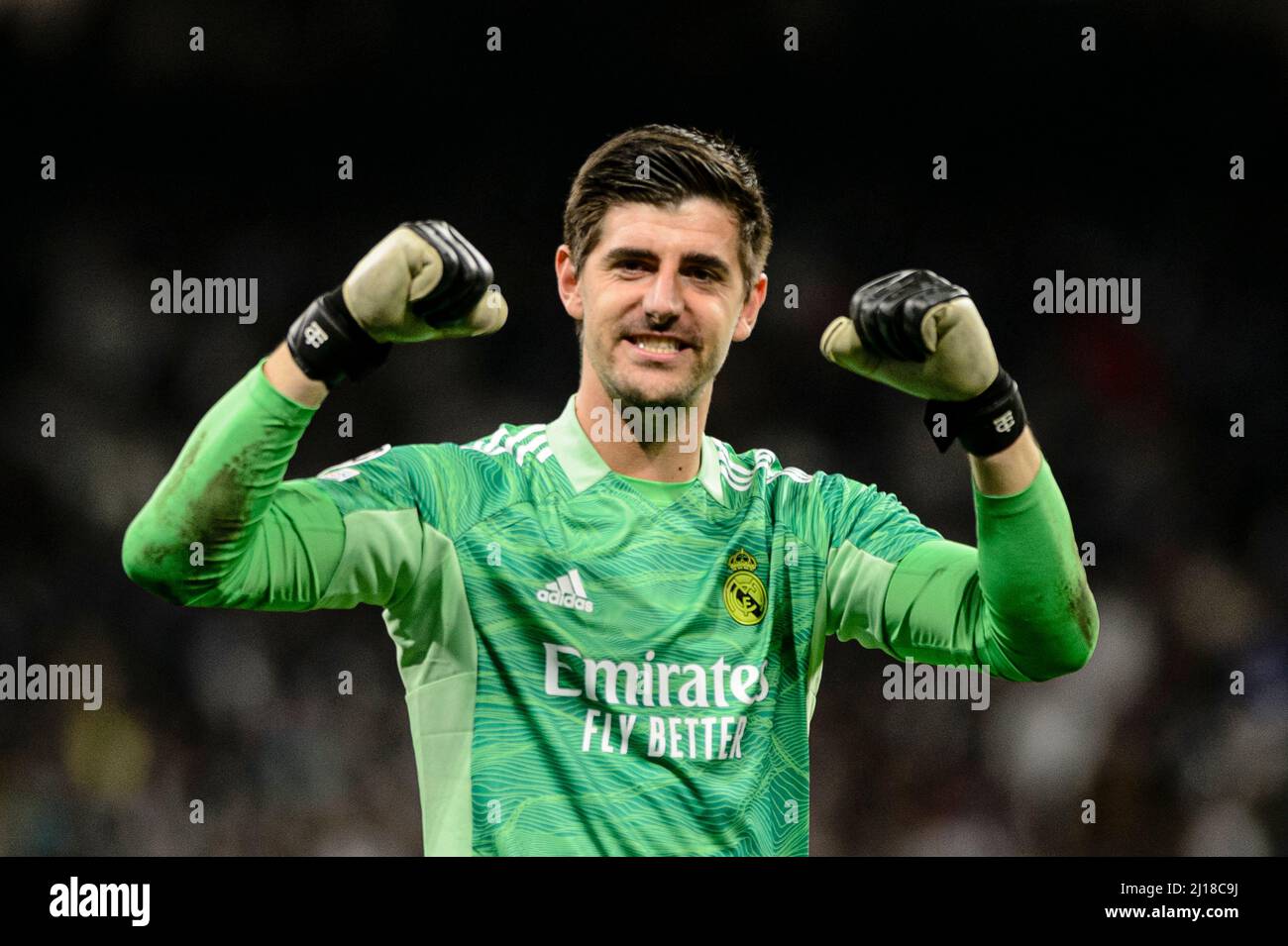 Madrid, Spain - March 09: Goalkeeper Thibaut Courtois of Real Madrid CF ...