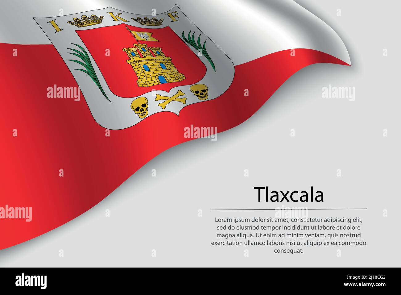 Flag of tlaxcala Stock Vector Images - Alamy