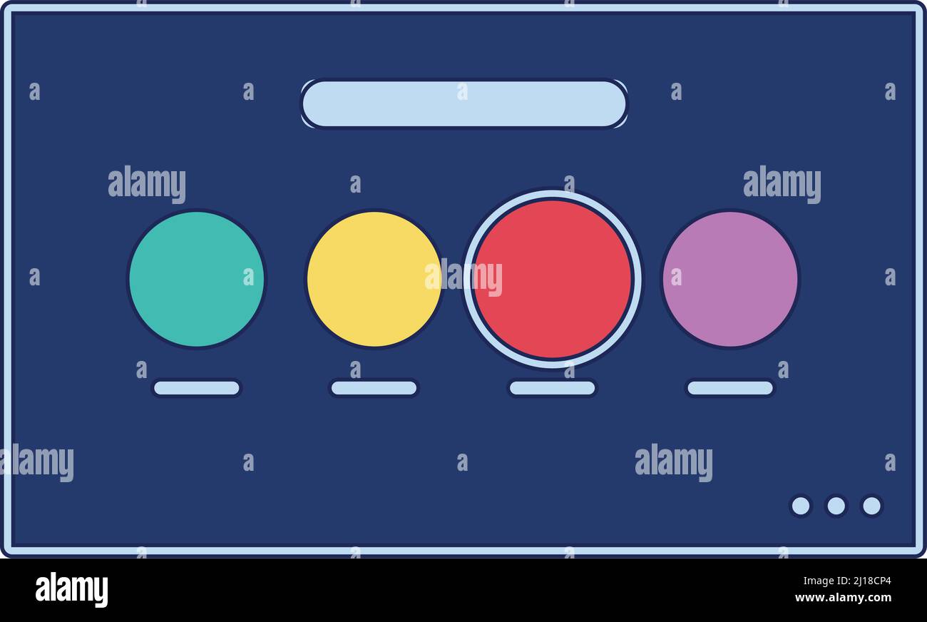 Isolated tv screen with a streaming service open Vector Stock Vector ...