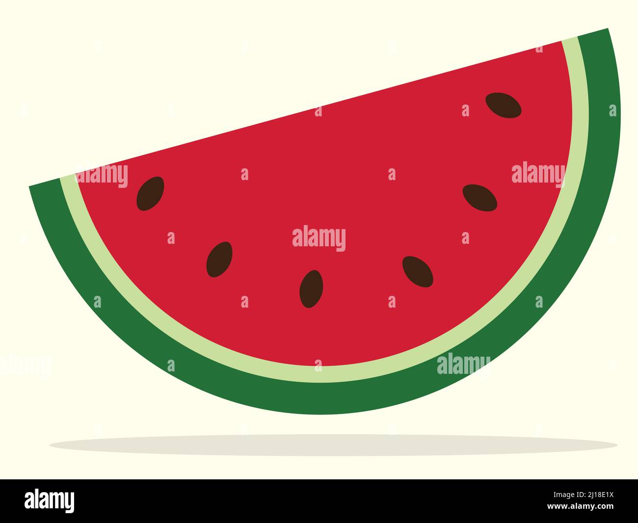 slice of watermelon vector illustration Stock Vector Image & Art - Alamy