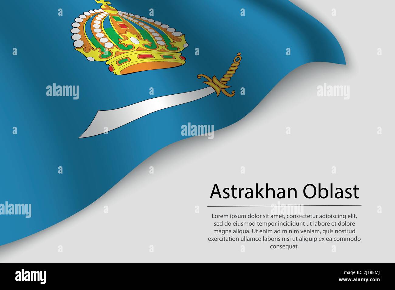 Flag of astrakhan Stock Vector Images - Alamy