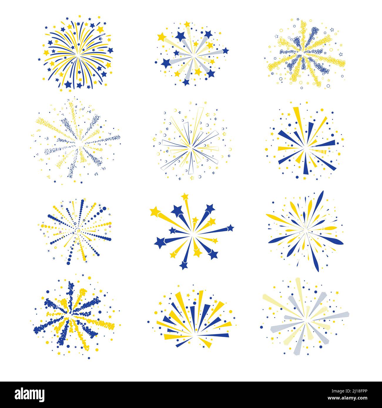 Night sky display fireworks Cut Out Stock Images & Pictures - Alamy