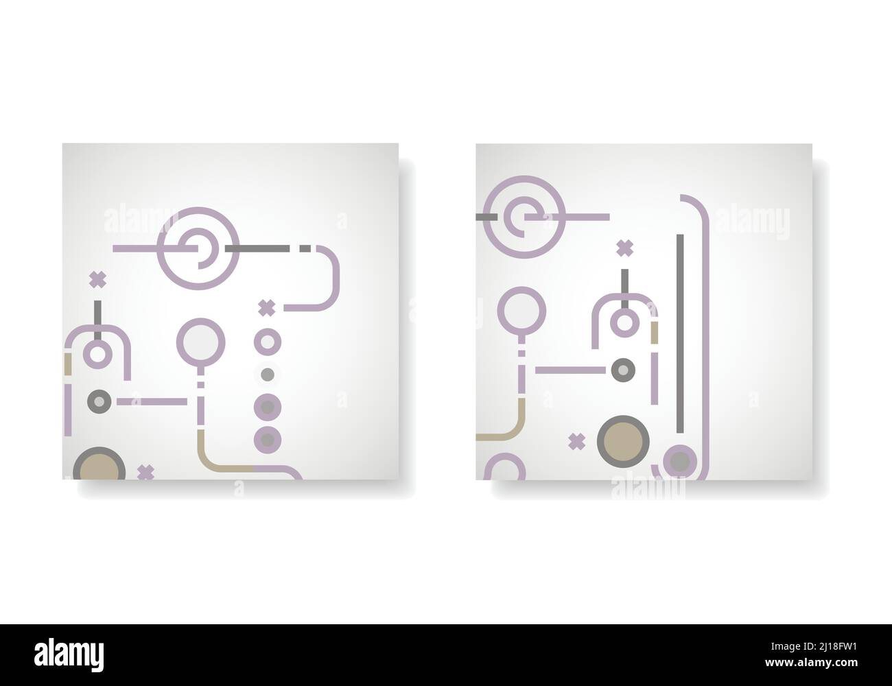 Vector technology illustration. Chemistry connect design texture. Dots ...