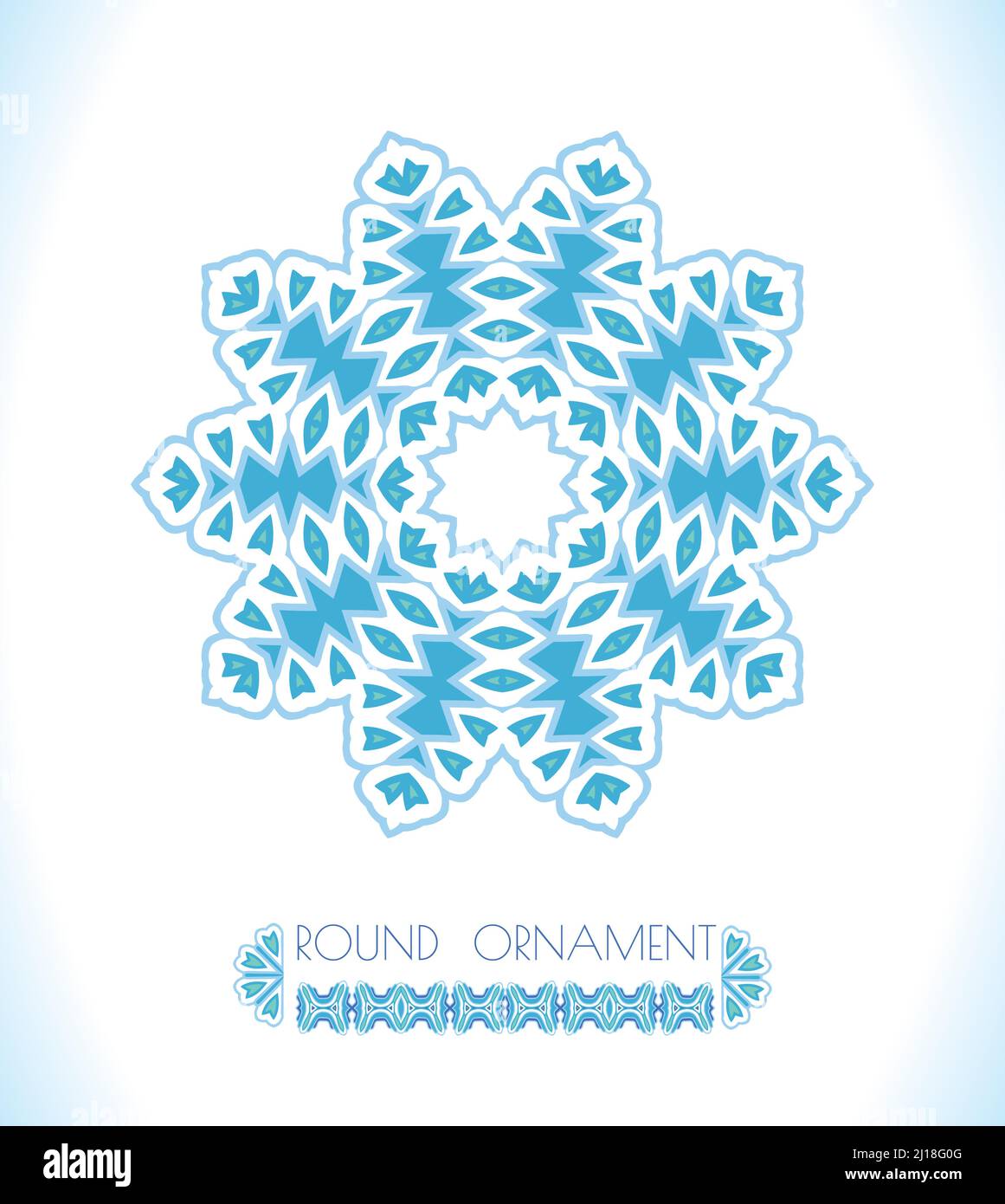 Set of blue snowflakes. Snowflake set for winter design Stock Vector ...