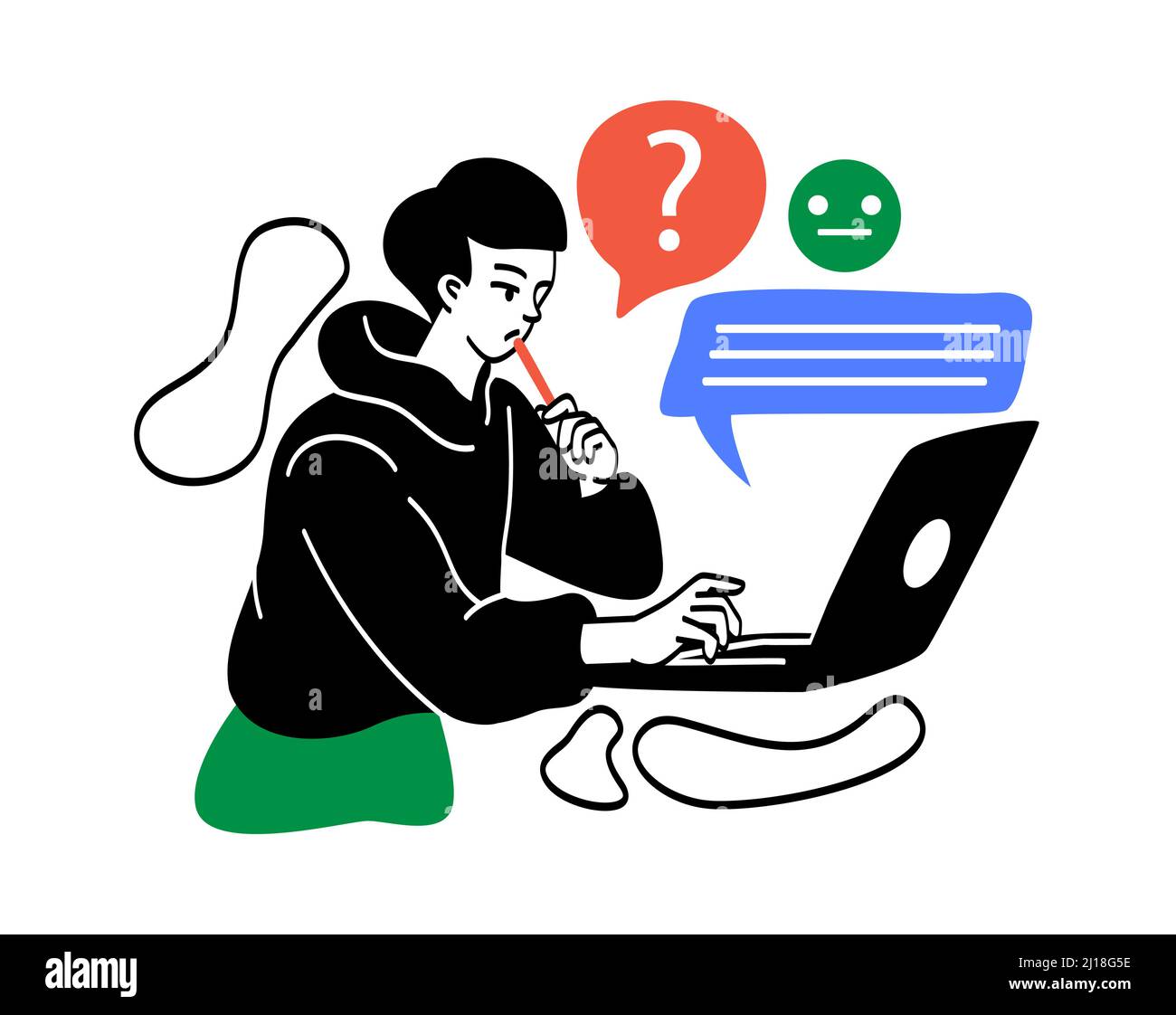 People passing online test Stock Vector Image & Art - Alamy
