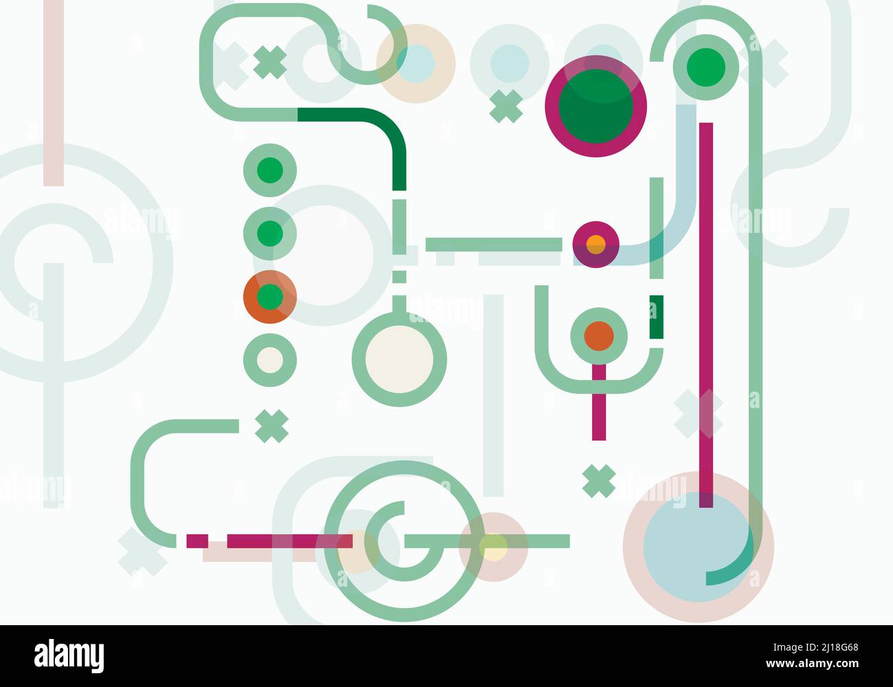 Abstract composition. Chemistry connect design texture. Dots and lines ...