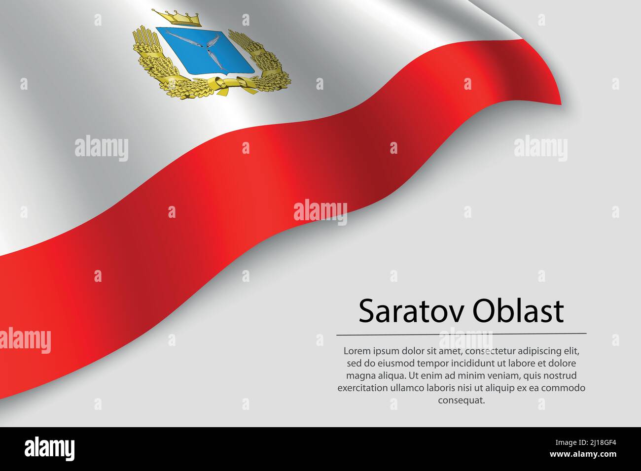 Flag of saratov oblast Stock Vector Images - Alamy