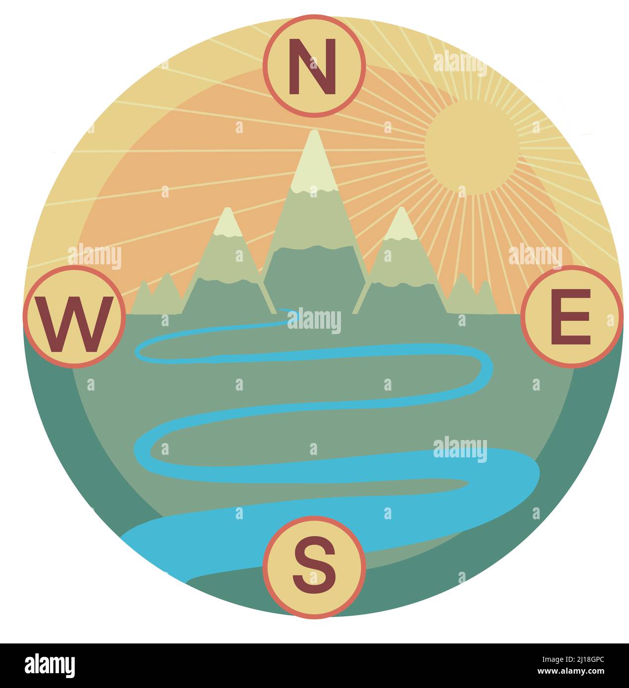 Compass rose Cut Out Stock Images & Pictures - Alamy