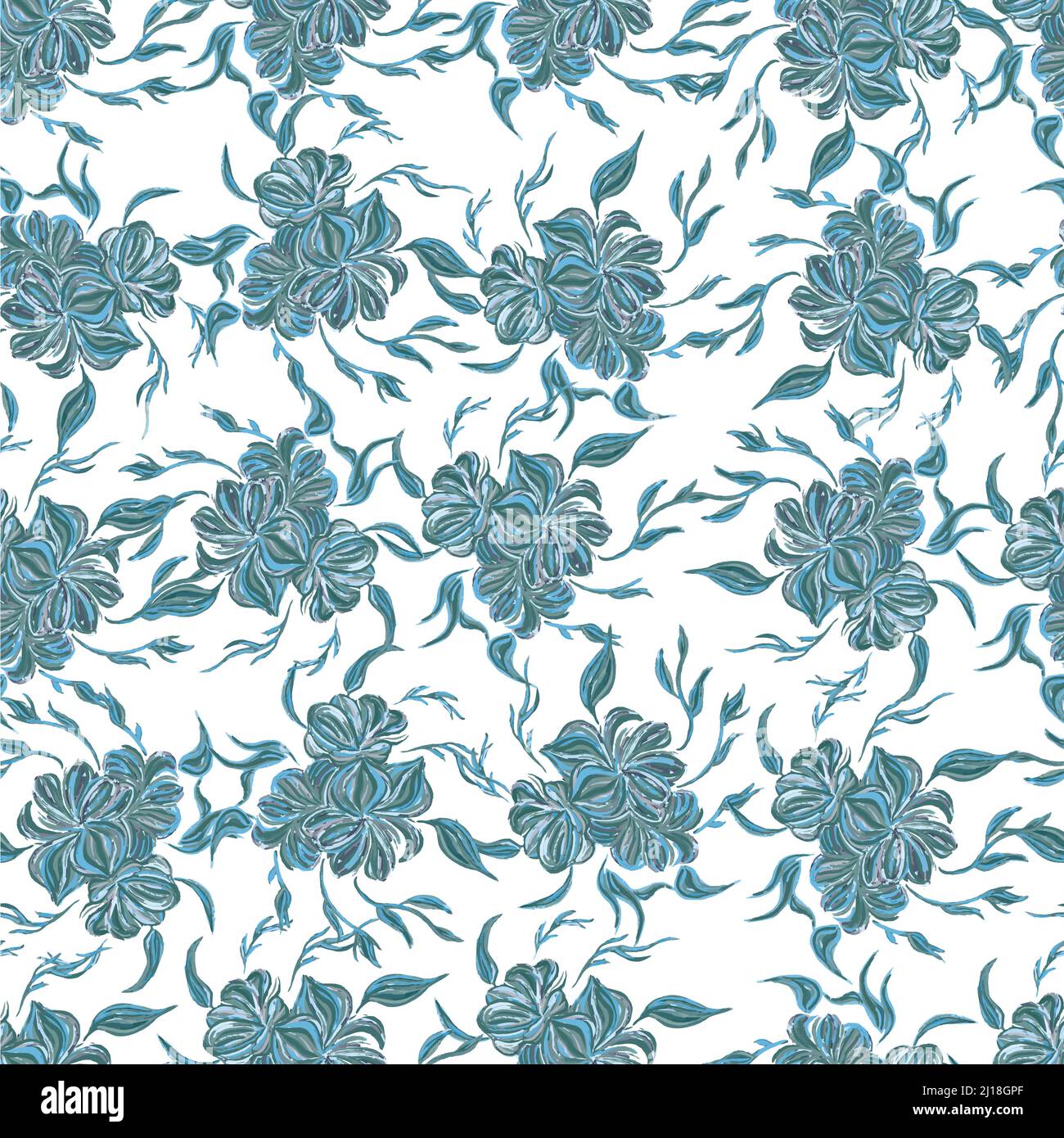 Seamless floral pattern. Ethnic flower ornament. Ukrainian traditional ...