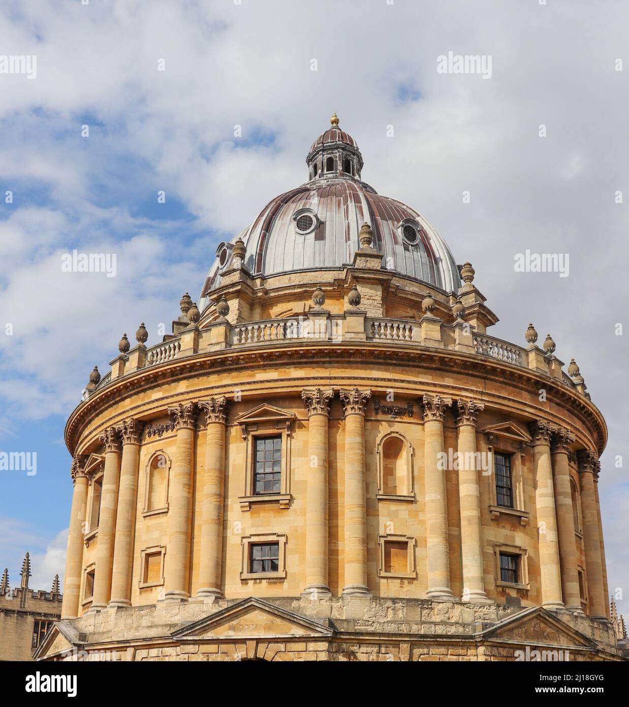 The Radcliffe Camera, Bodleian library, Dome detail, Oxford university ...