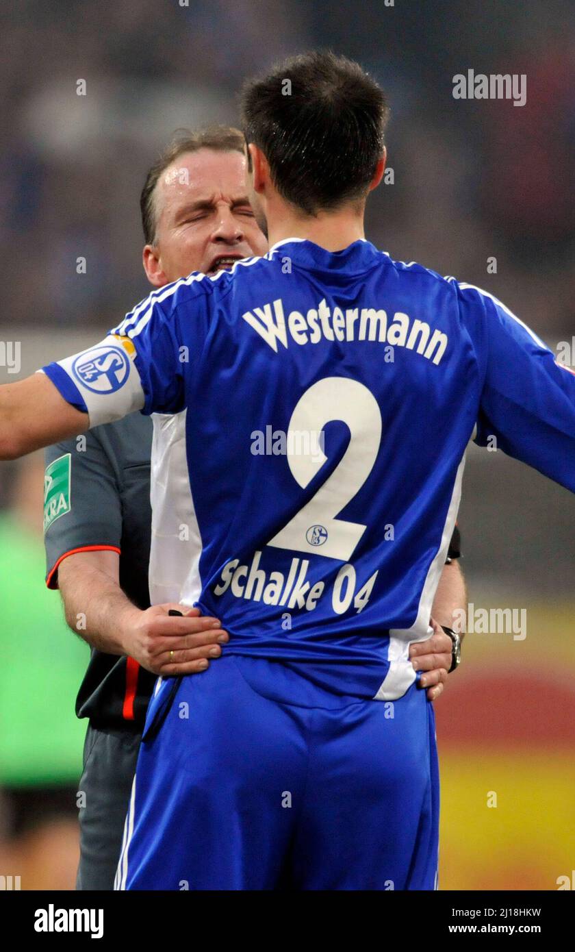 Veltins Arena Gelsenkirchen, Germany 12.3.2010 , Football: Bundesliga season 2009/10 matchday 26 ...