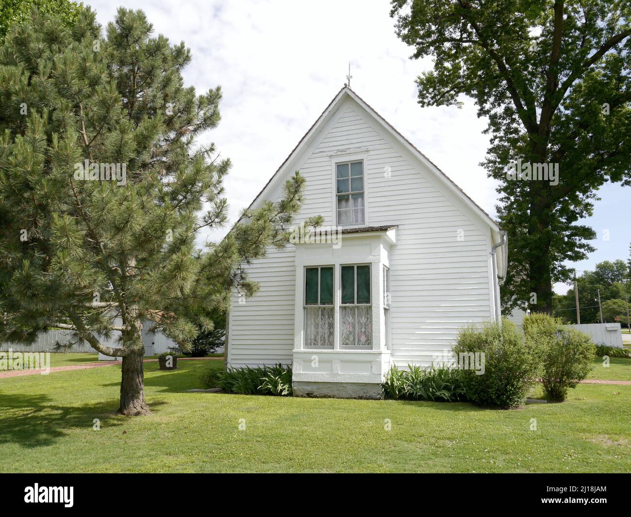 A closeup of the birth home of President Harry S. Truman in Lamar ...