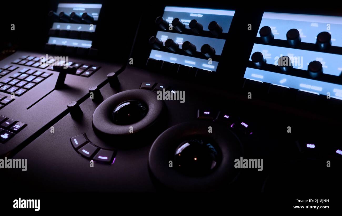 Video editing controller machine for color edit in post video ...