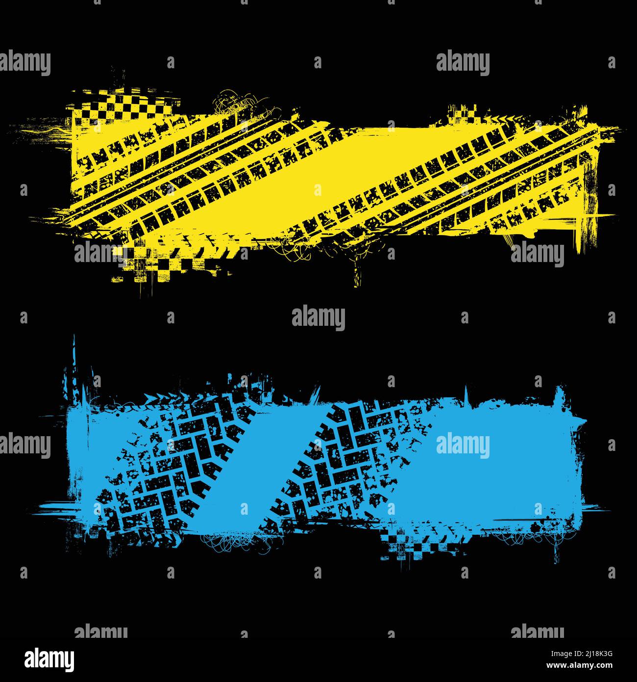 Colour grunge rectangle frames Stock Vector Image & Art - Alamy