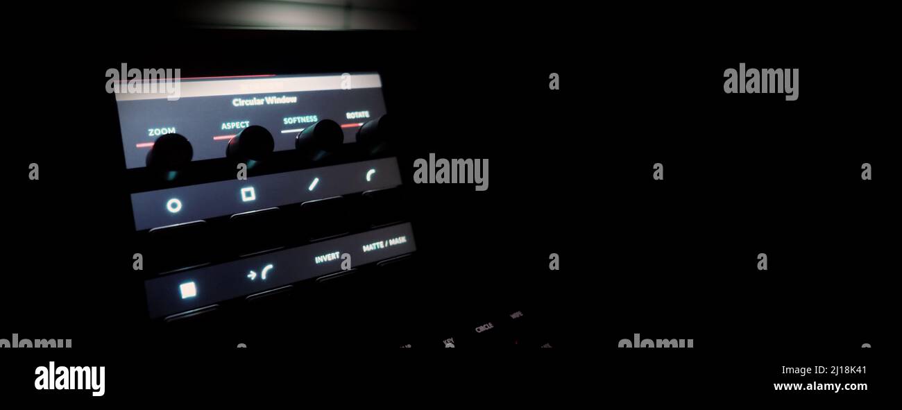 Video editing controller machine for color edit in post video ...