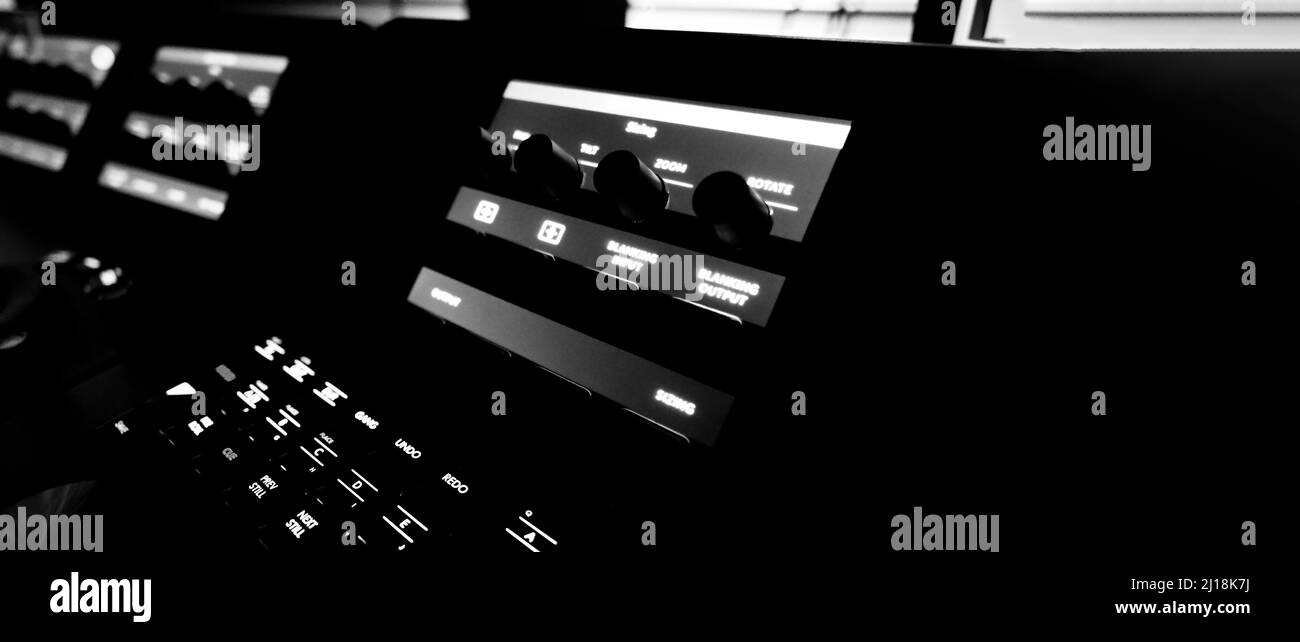 Video editing controller machine for color edit in post video ...