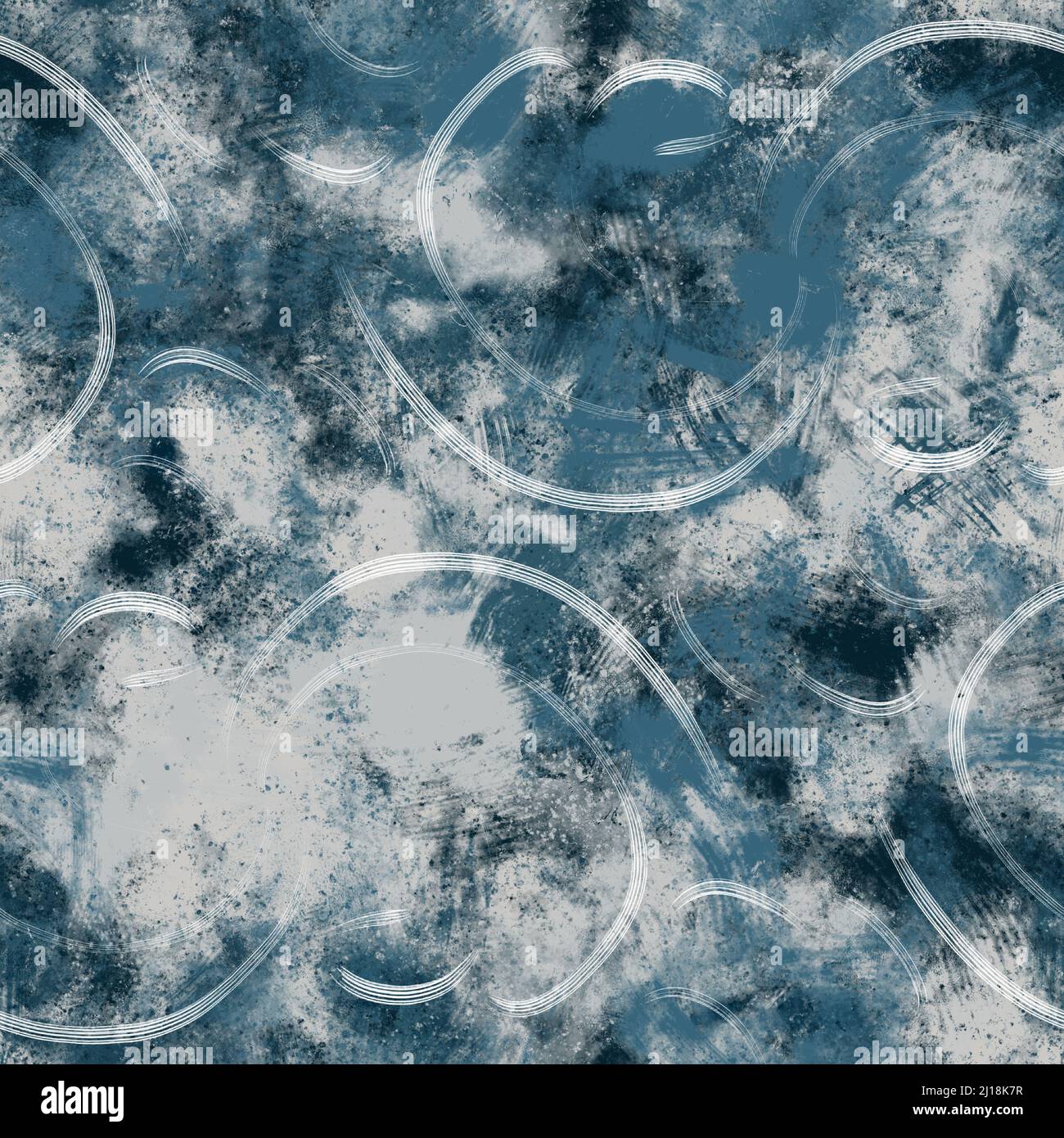 Seamless navy blue and white abstract grungy seamless surface pattern ...