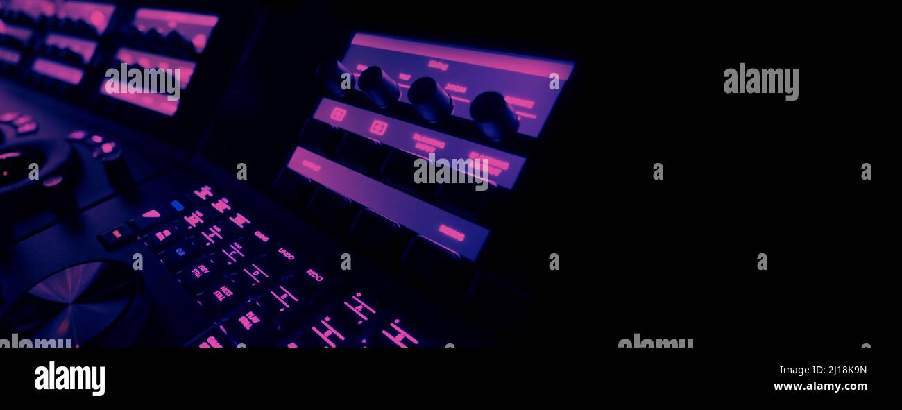 Video editing controller machine for color edit in post video ...
