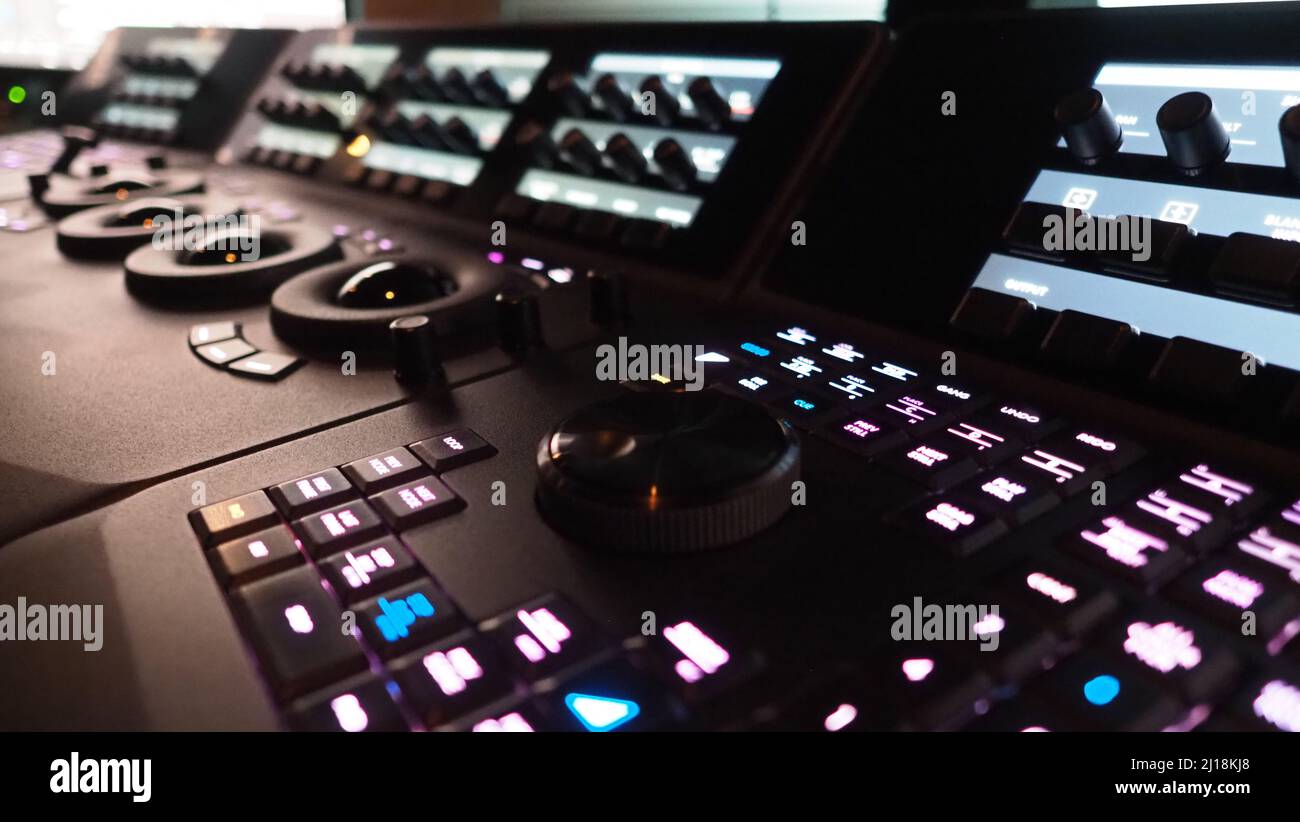Video editing controller machine for color edit in post video ...