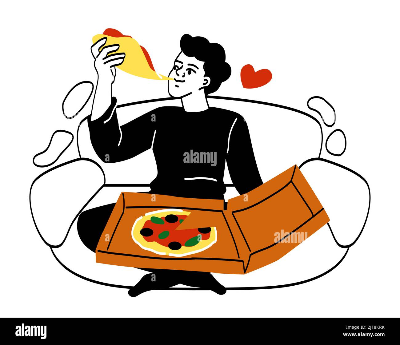 People eating food Stock Vector Image & Art - Alamy