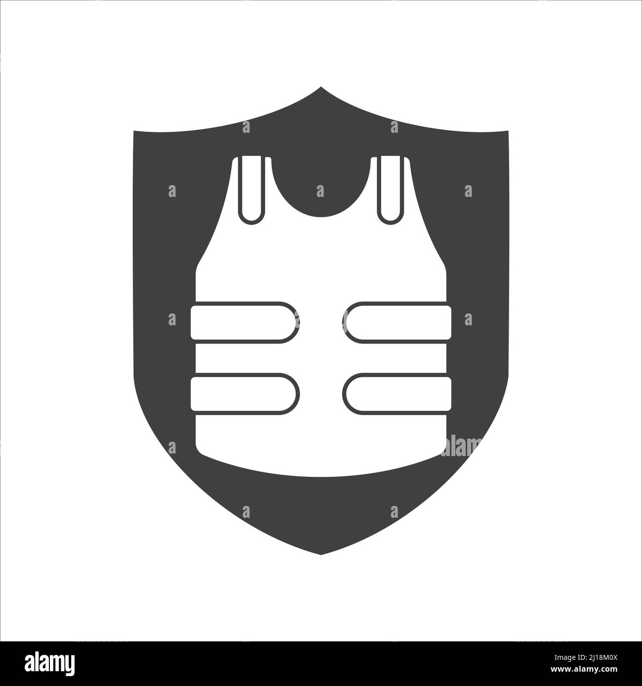 Bulletproof vest icon. Bulletproof vest outline vector icon. Vector ... Bulletproof vest icon. Bulletproof vest outline vector icon. Vector ...