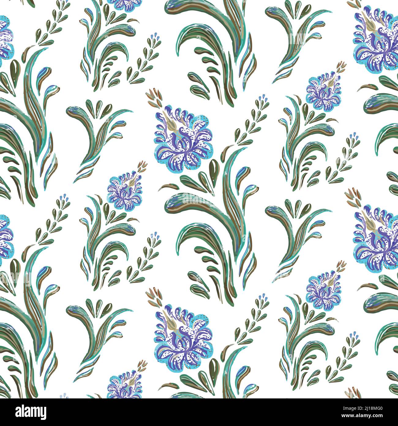 . Seamless floral pattern. Ethnic flower ornament. Ukrainian ...