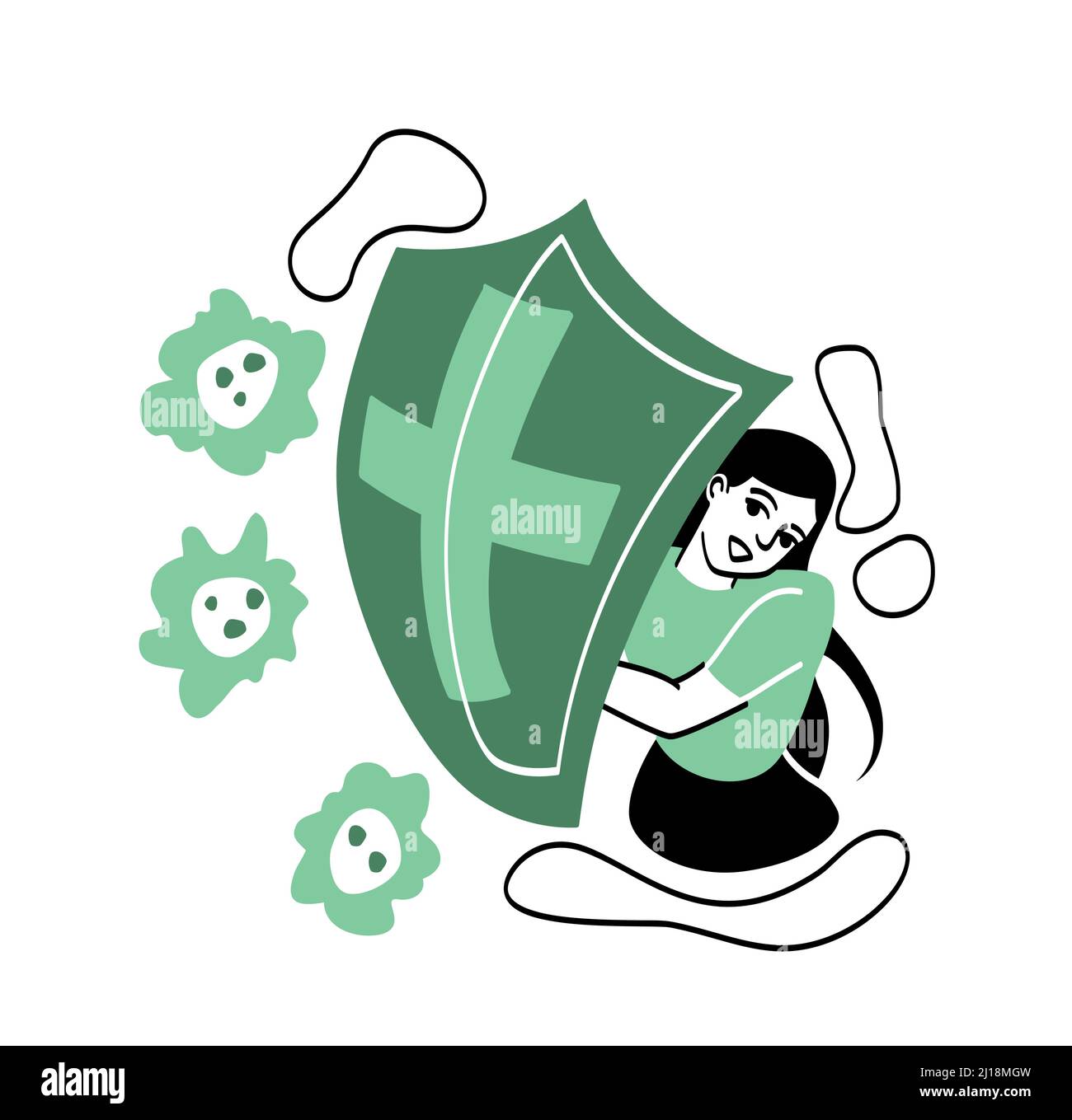 People with shields protecting Stock Vector Image & Art - Alamy