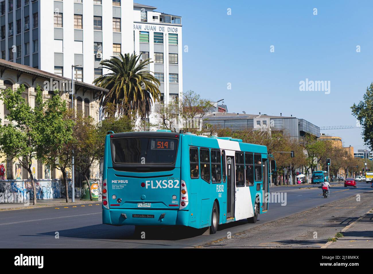 Santiago, Chile - October 2021: A Transantiago, or Red Metropolitana de ...