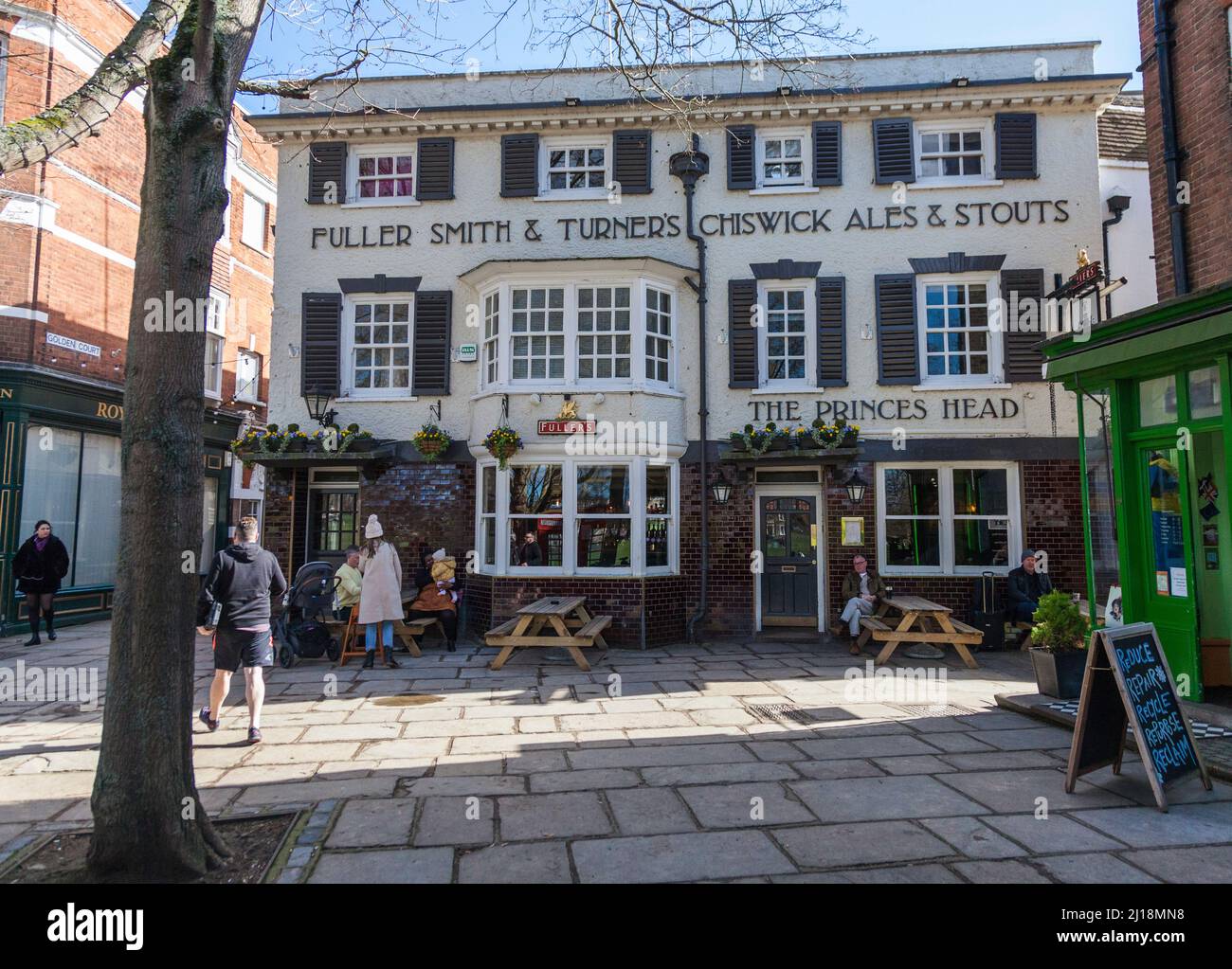 The Princes Head pub in Richmond next to the Green in London,England,UK ...