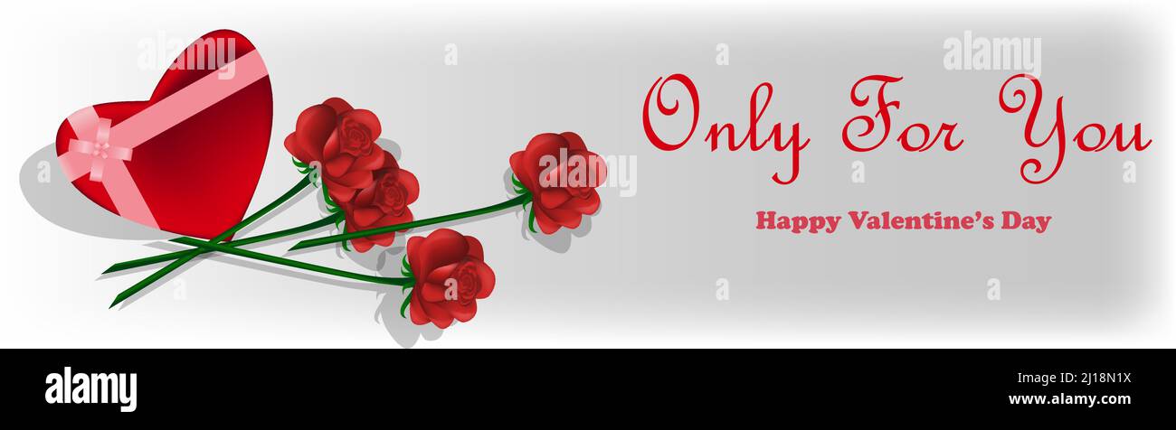 "Only for you" vector illustration for posters, greeting cards ...