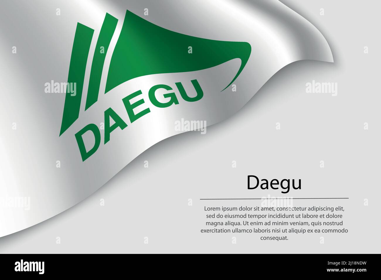 Daegu flag Stock Vector Images - Alamy