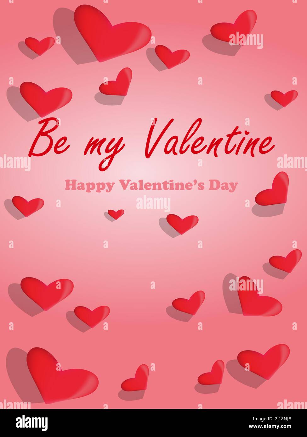 "Be my valentine" vector illustration for posters, greeting cards ...
