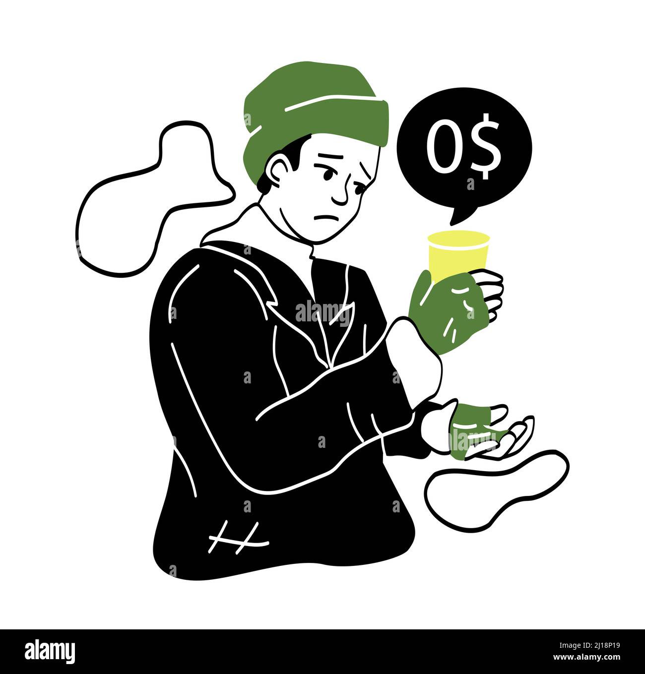 Rich people homeless Stock Vector Images - Alamy