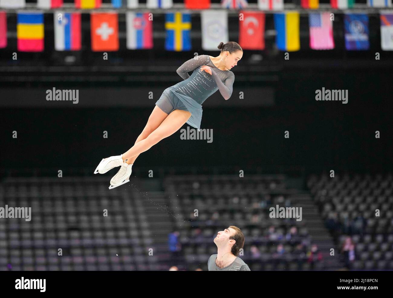 Sud de France Arena, Montpellier, France. 23rd Mar, 2022. Karina Safina ...