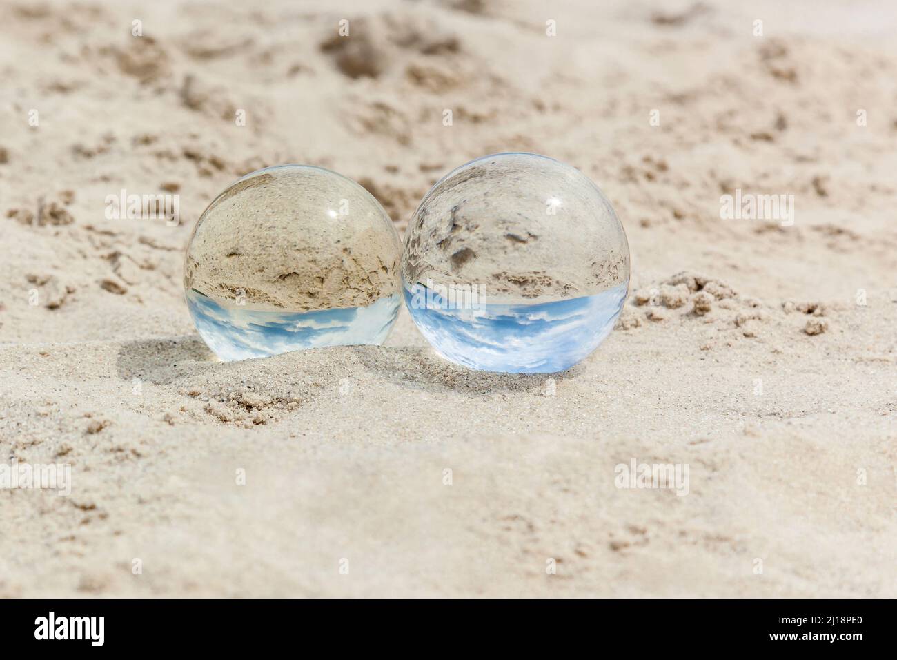 Beautiful glass balls with reflections hi-res stock photography and ...